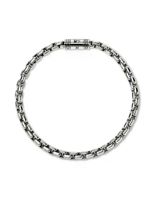 John Hardy Sterling Silver Box Chain Bracelet - Grey