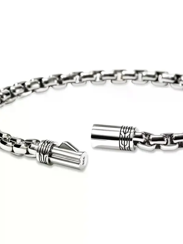 John Hardy Sterling Silver Box Chain Bracelet - Grey