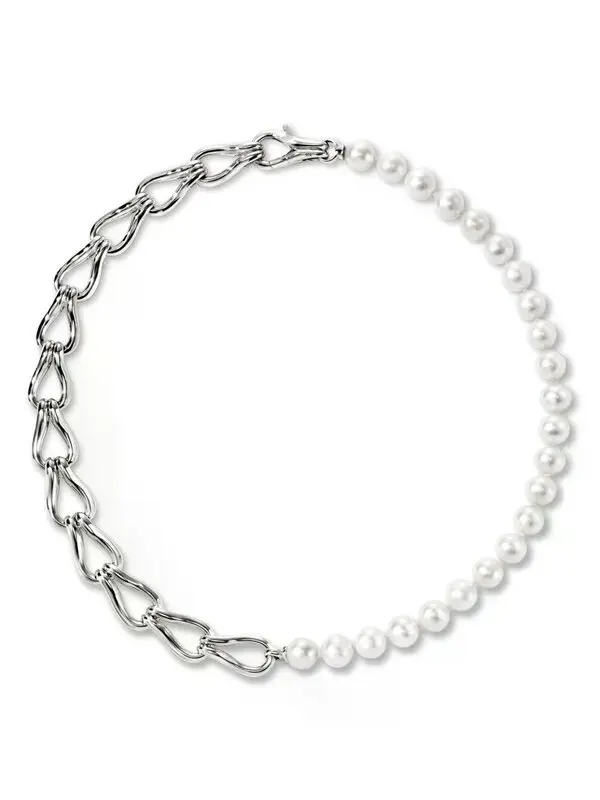 John Hardy Surf Pearl Necklace - Silver