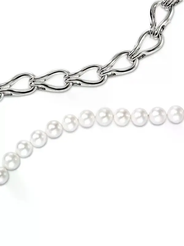 John Hardy Surf Pearl Necklace - Silver