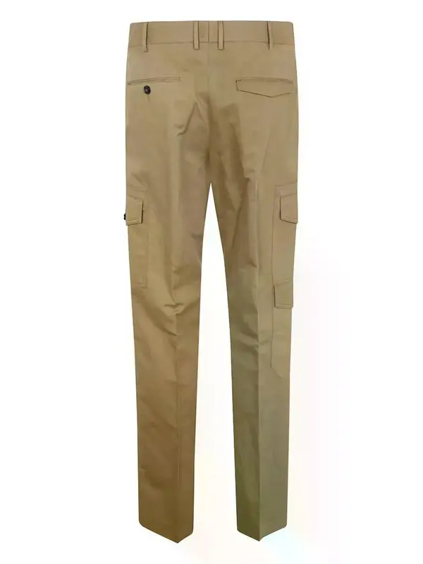 PT TORINO Cotton Straight-leg Trousers - Neutrals