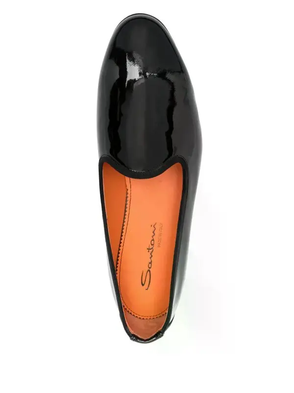 Santoni Leather Slippers