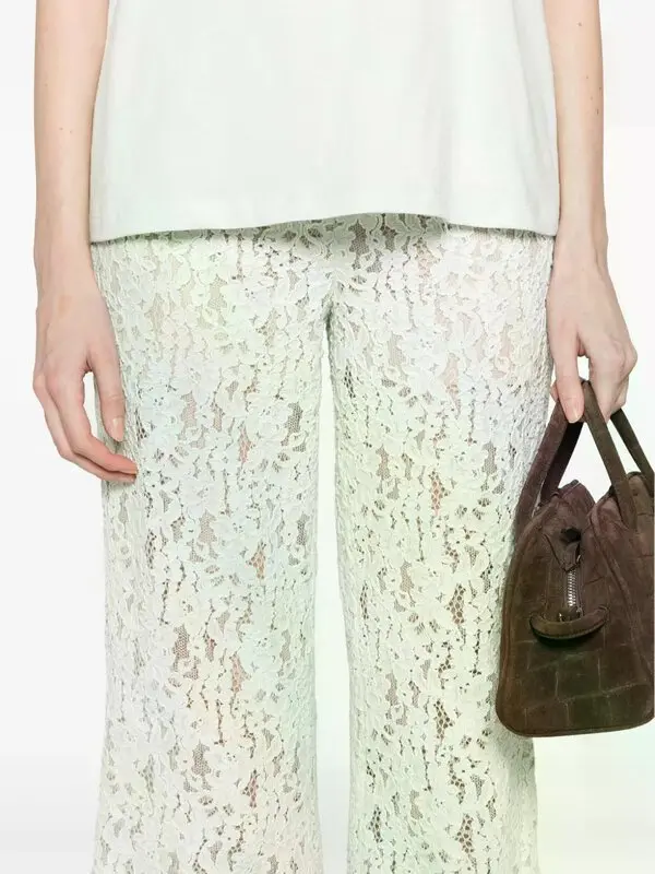 TWINSET Lace Trousers - Green