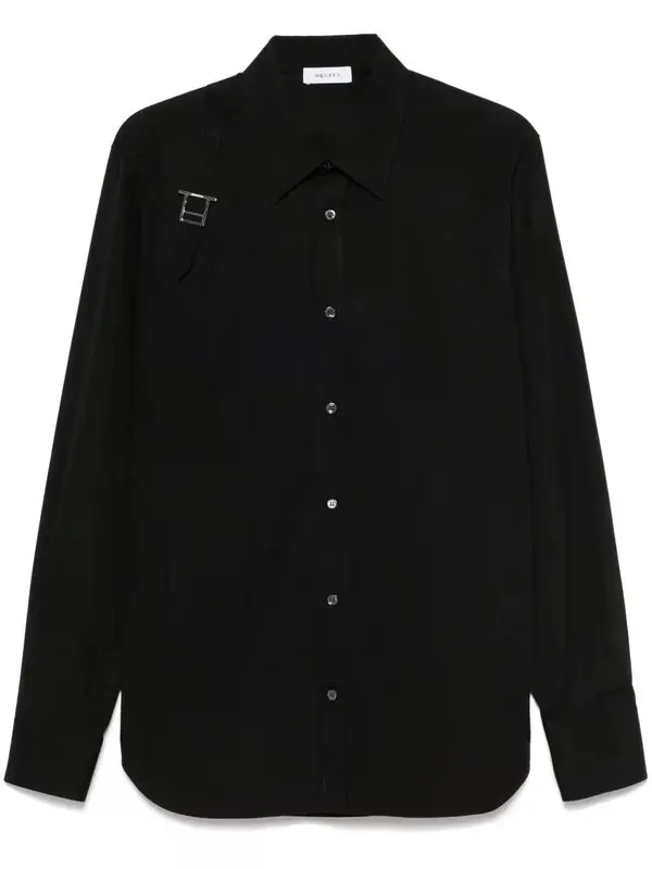 Alexander Mcqueen Harness Sport Shirt W/ Strap - Black - 56% Off