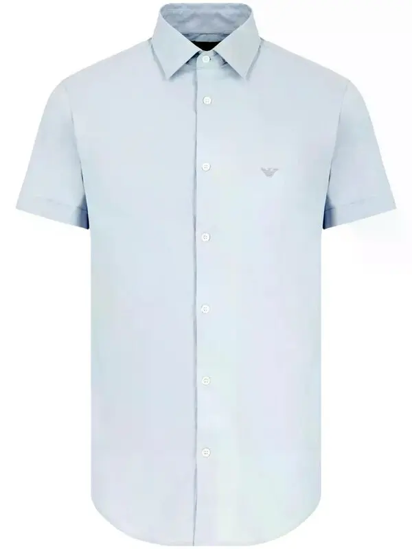 Emporio Armani Embroidered Shirt - Blue