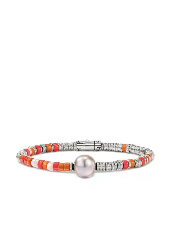 John Hardy Heishi Beaded Bracelet - Silver