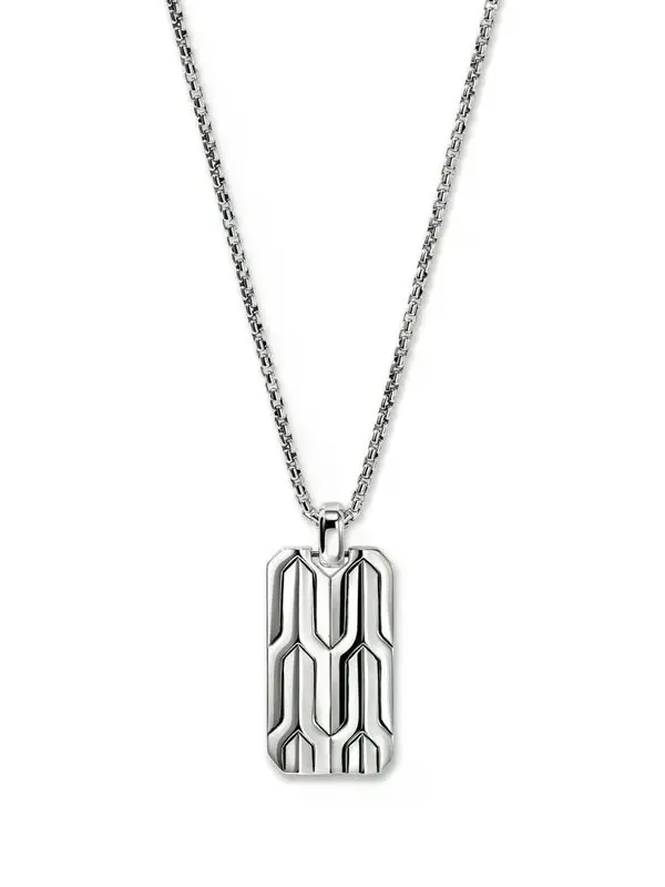 John Hardy Icon Tag Necklace - Silver