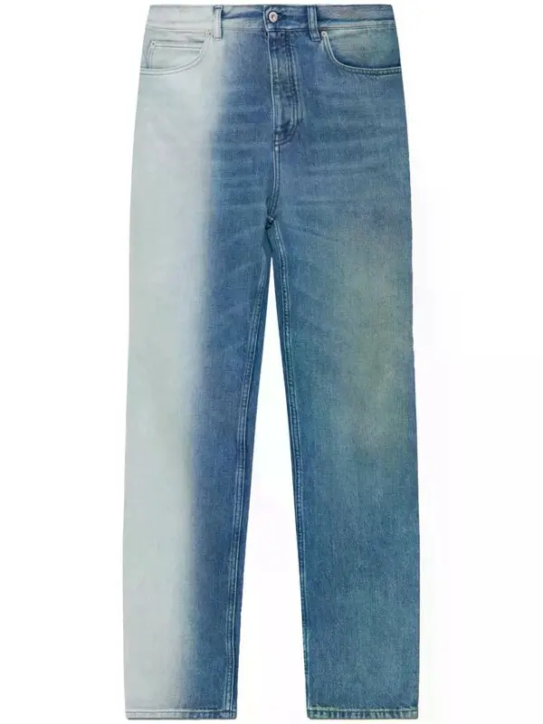 Loewe Two-tone Straight Leg Jeans