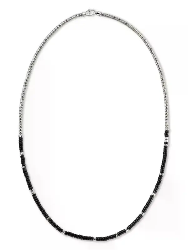 John Hardy Sterling Silver Heishi Necklace - Black