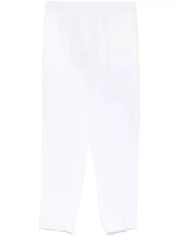 Peserico Linen Tapered Trousers - White