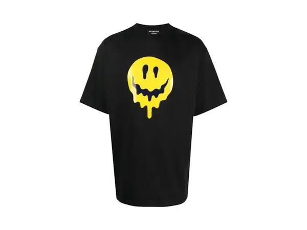 Balenciaga Smiley Face Print T-shirt