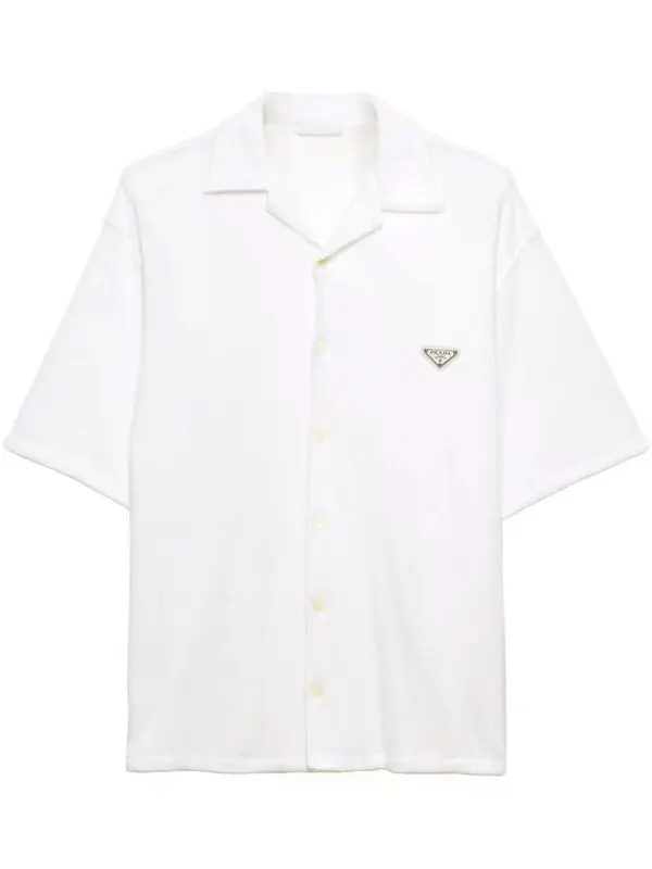 Prada Short-sleeve Terry-cloth Shirt