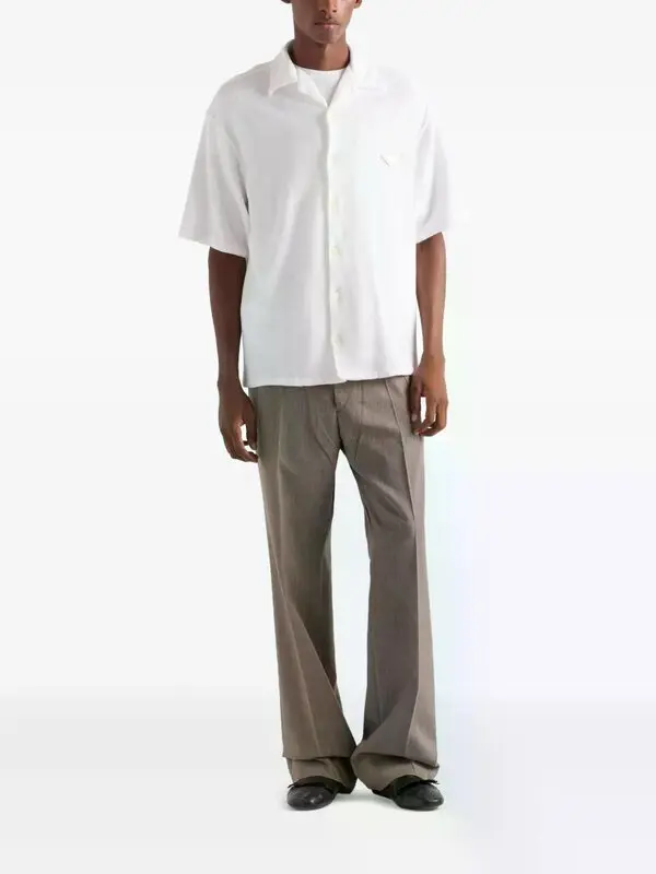 Prada Short-sleeve Terry-cloth Shirt