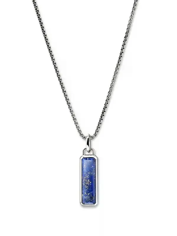 John Hardy Lapis Lazuli Pendant Necklace - Silver