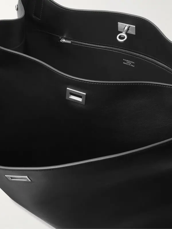 Balenciaga Rodeo North-South Leather Tote Bag - Black | Editorialist