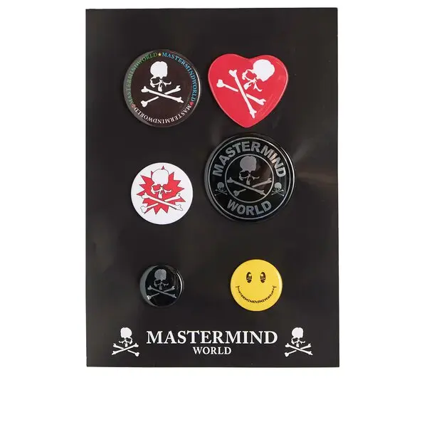 MASTERMIND WORLD Magnet Button Pin Badge Set - Multi