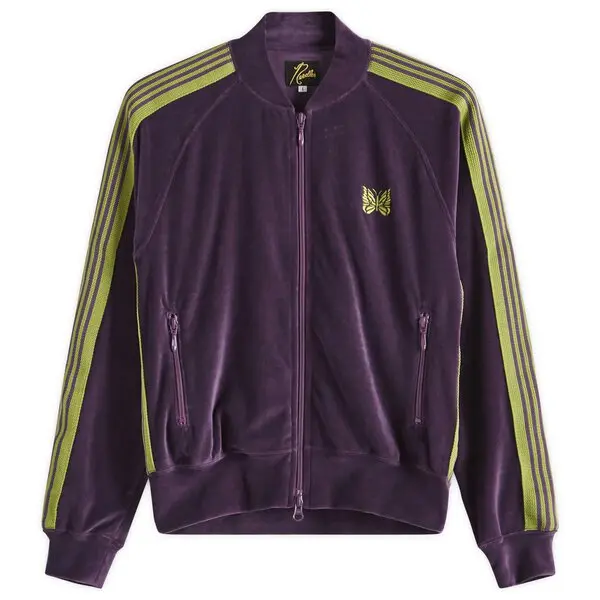Needles Rib Collar Track Jacket - Purple | Editorialist