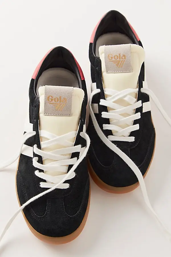 Gola Cyclone Sneakers - Black/off White/coral
