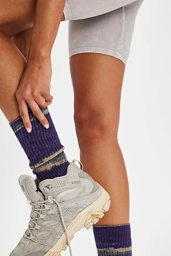 Free People Kasuri Socks - Purple