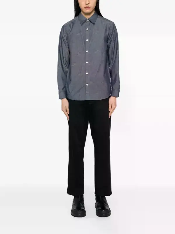 AGNES B. Aop-jacquard Long-sleeved Shirt
