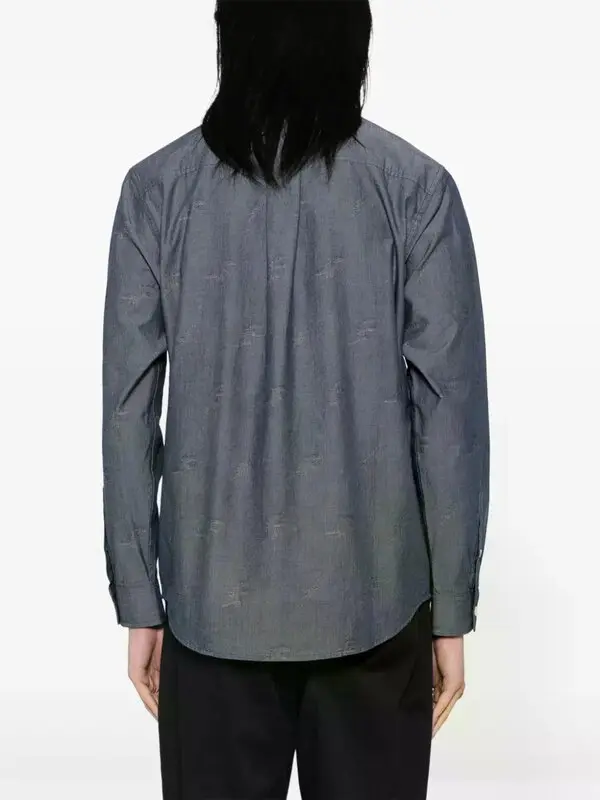AGNES B. Aop-jacquard Long-sleeved Shirt
