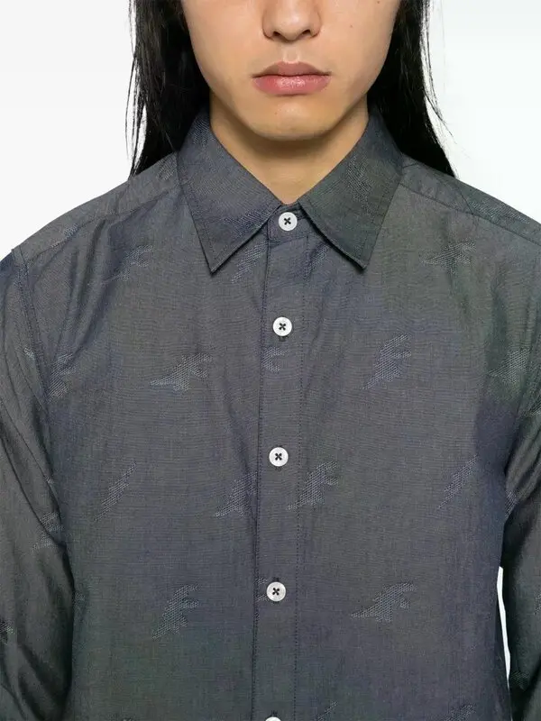 AGNES B. Aop-jacquard Long-sleeved Shirt