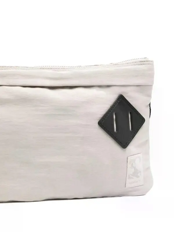 AGNES B. Canvas Messenger Bag - Neutrals