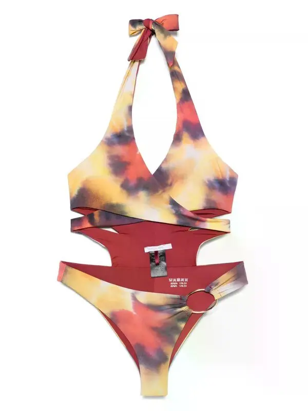 Patrizia Pepe Tie-dye One-piece Swimsuit - Red