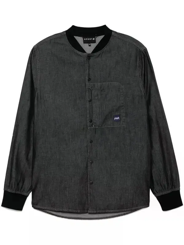 AGNES B. Rib-collar Shirt