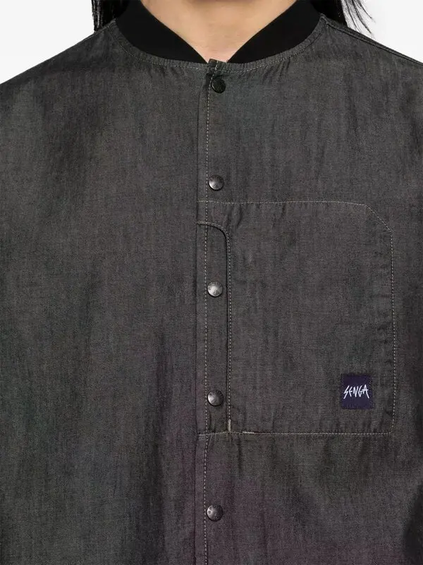 AGNES B. Rib-collar Shirt