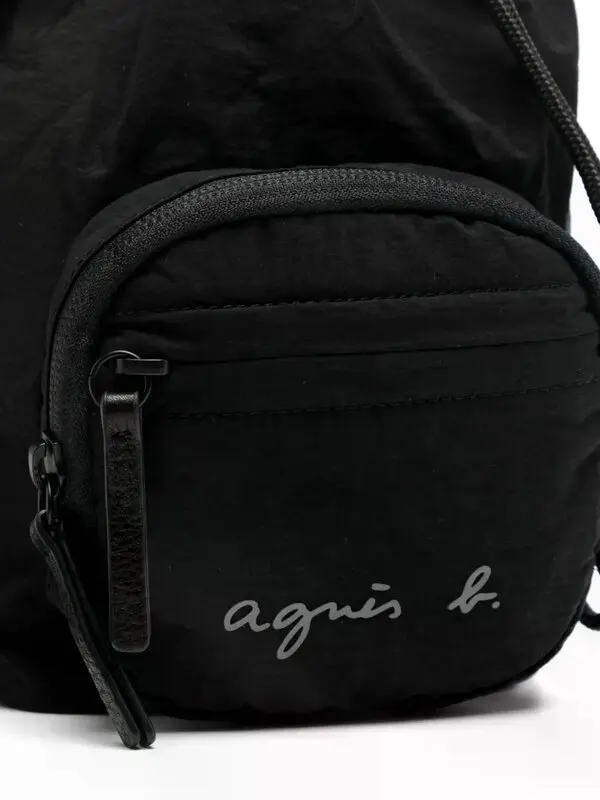 AGNÈS B. Mini Logo Messenger Bag