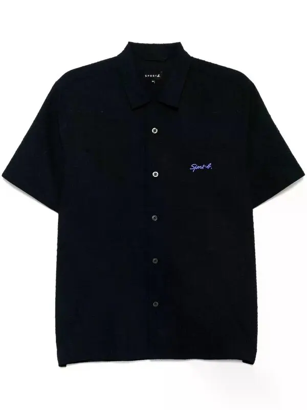 AGNES B. Vocation Short-sleeved Shirt - Blue