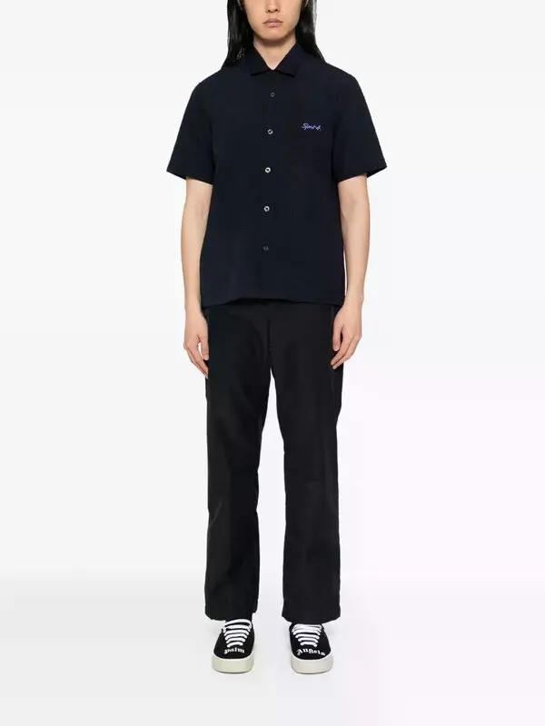 AGNES B. Vocation Short-sleeved Shirt - Blue