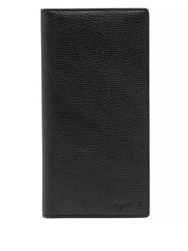 AGNÈS B. Leather Long Wallet - Black