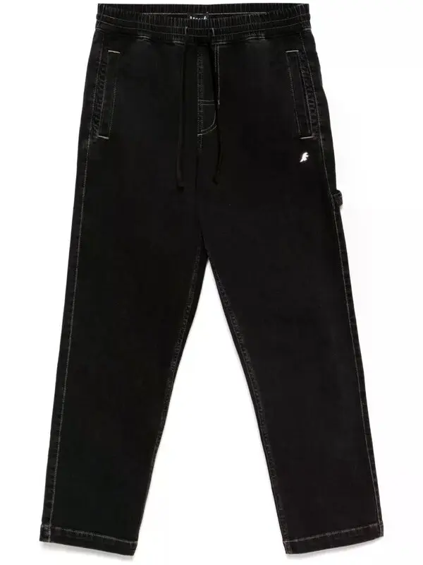 AGNES B. Baggy-fit Jeans - Black