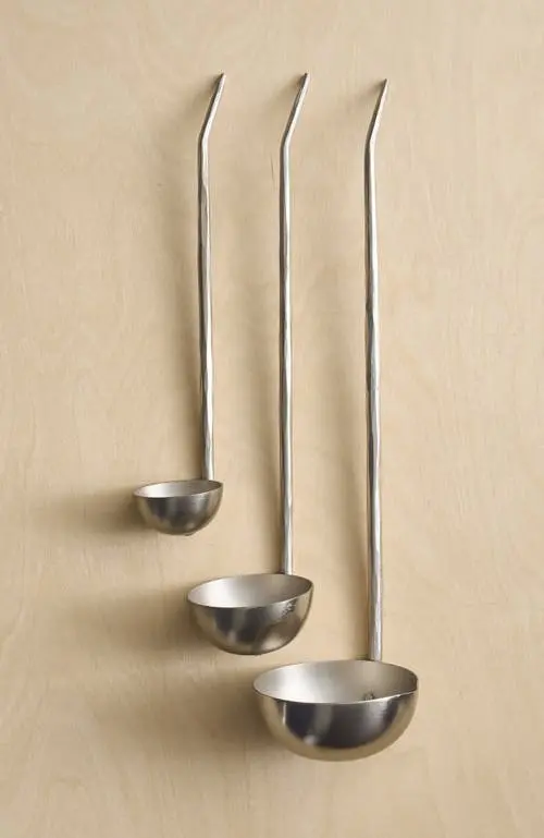 THE COLLECTIVE Forge Ladles Assortedset Of 3 - Pewter