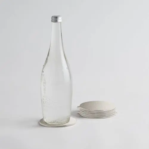 THE COLLECTIVE Coasters Set Of 6 - Nickel