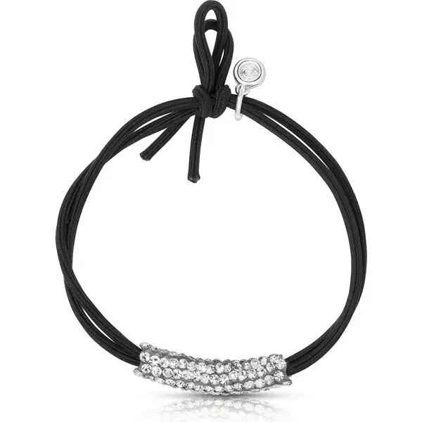 Ettika Crystal Hair Tie - Silver
