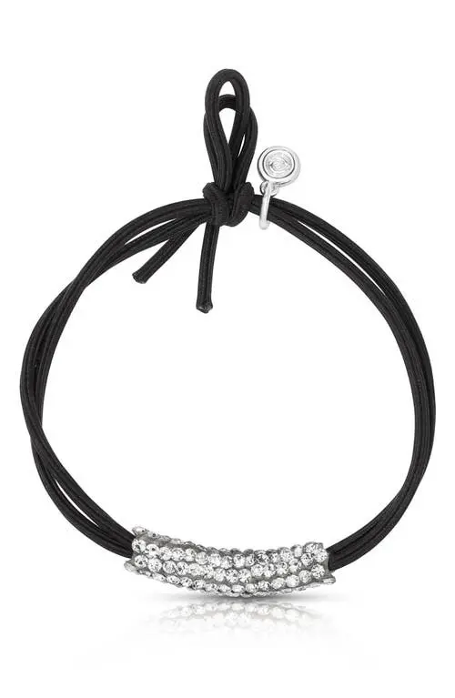 Ettika Crystal Hair Tie - Silver
