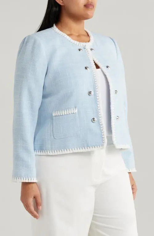 TAHARI ASL Bouclé Crop Jacket