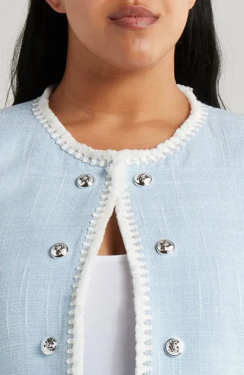 TAHARI ASL Bouclé Crop Jacket