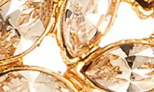Oscar De La Renta Navette & Pavé Hoop Earrings