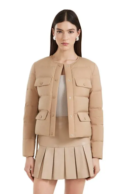 Rudsak Francesca Quilted Down Jacket - Almond