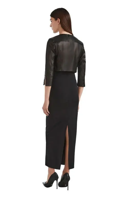 Rudsak Winni Fitted Cropped Leather Jacket