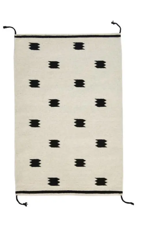 ARCHIVE NEW YORK Zapotec Dot Handwoven Flatweave Wool Rug