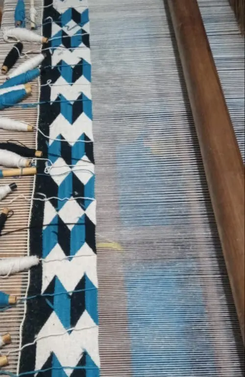 ARCHIVE NEW YORK Teo And Black Handwoven Flatweave Wool Rug