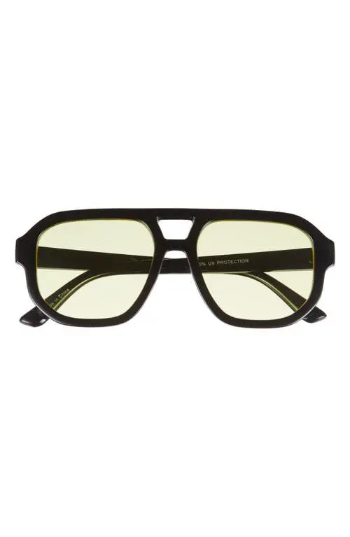 Bp. Oversized Aviator Sunglasses - Black-yellow