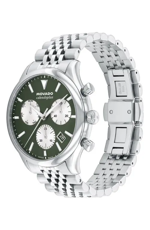 Movado Calendoplan Chronograph Bracelet Watch
