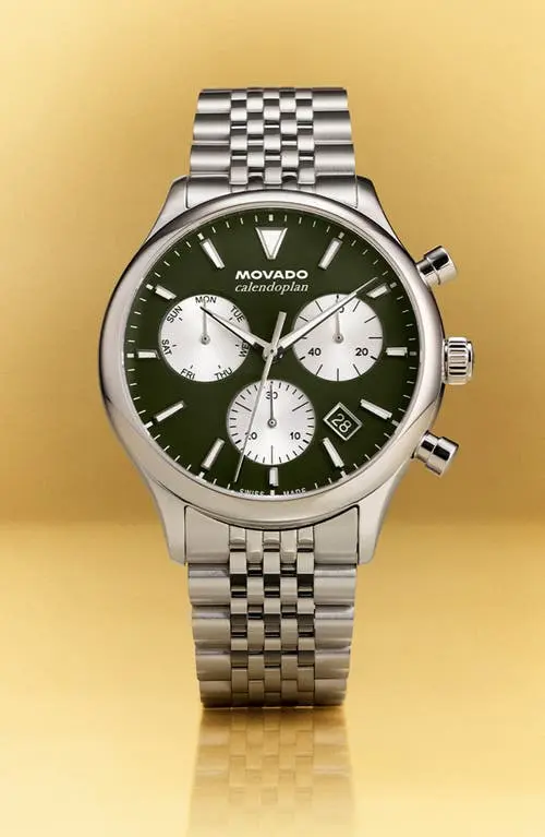 Movado Calendoplan Chronograph Bracelet Watch