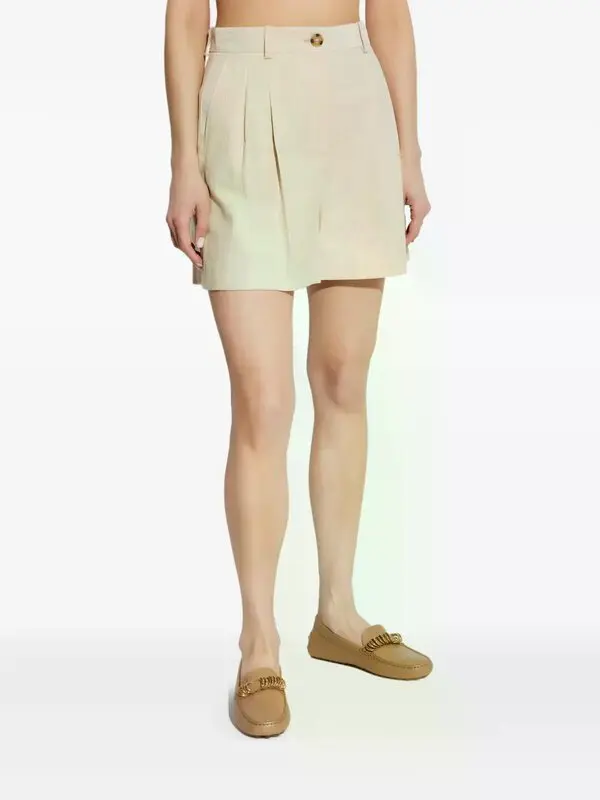 Paul Smith Pleated High-rise Shorts